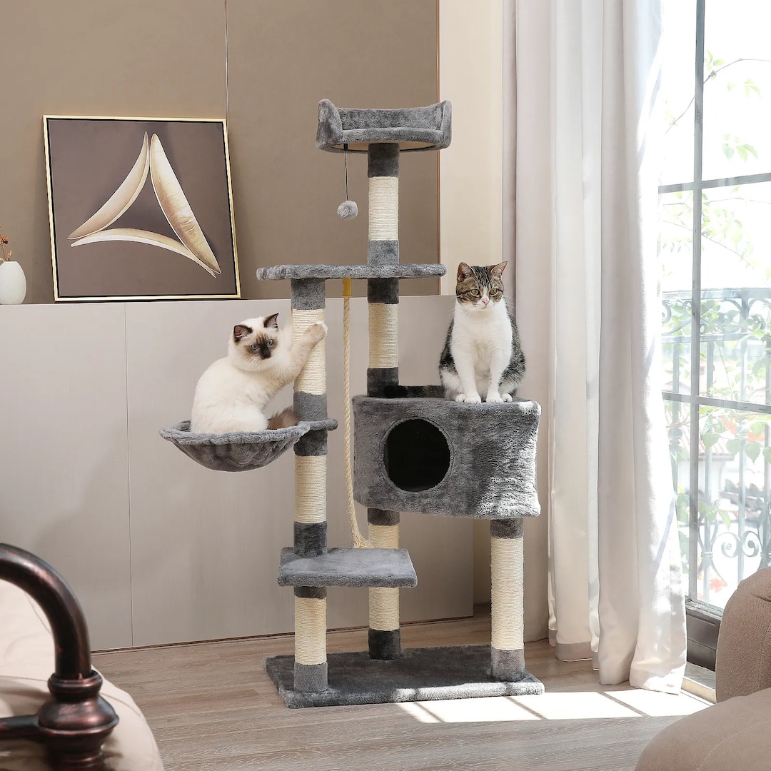 Modern Cat Tree Tower Multi Level Cat Tower Condo With Sisal - Etsy