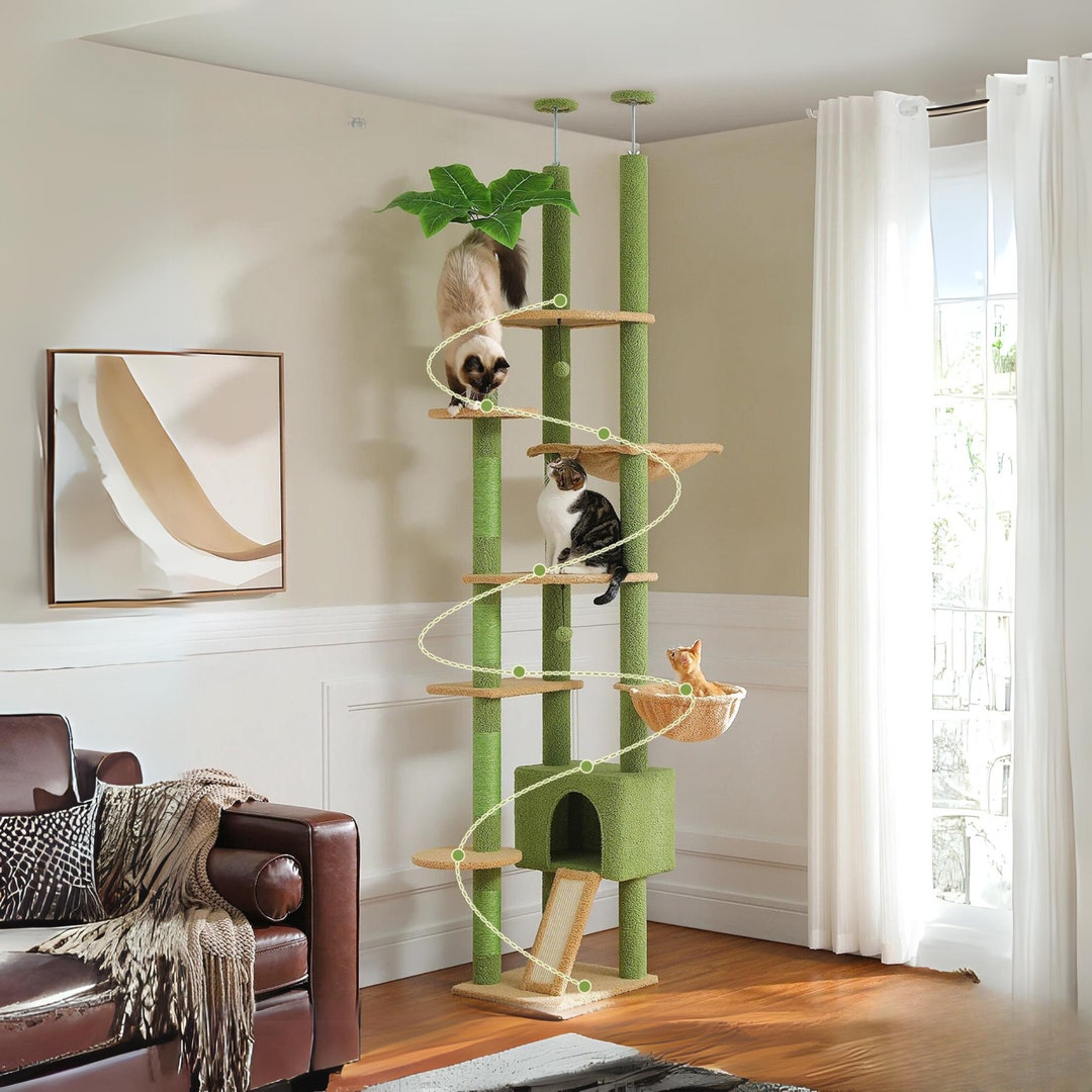 Tall Cactus Cat Tree Tower Adjustable Multi Level - Etsy UK