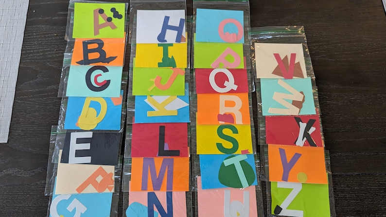 Letter Craft Kit - Capital Letters - Etsy