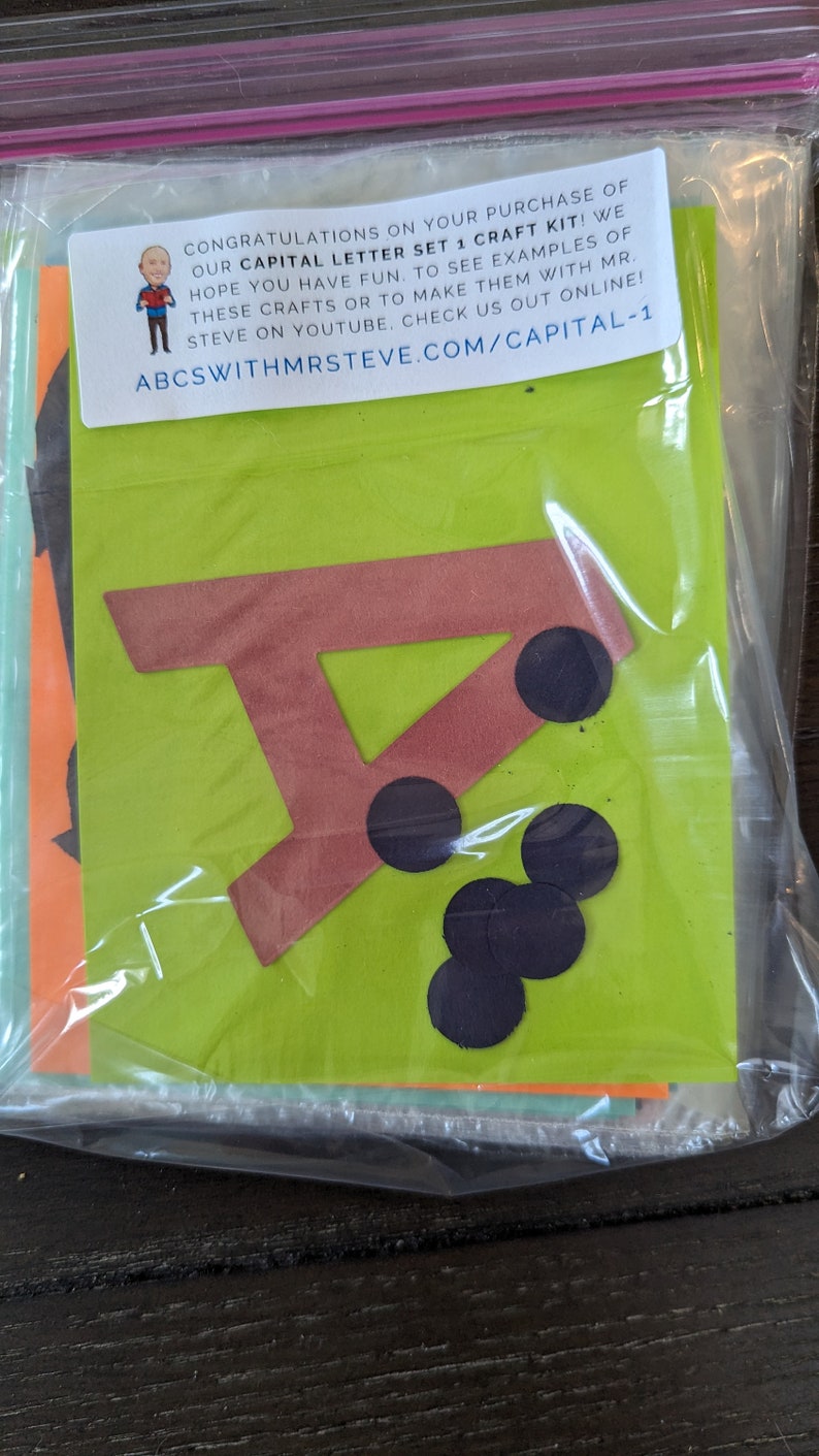 Letter Craft Kit - Capital Letters - Etsy