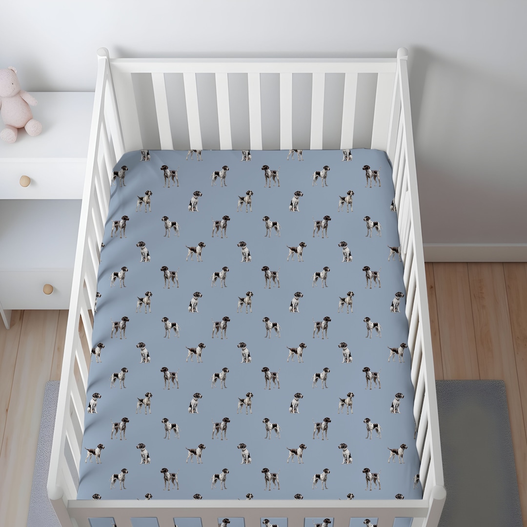 GSP Crib Sheet, Personalized Baby Boy Fitted Crib Sheet, German ...