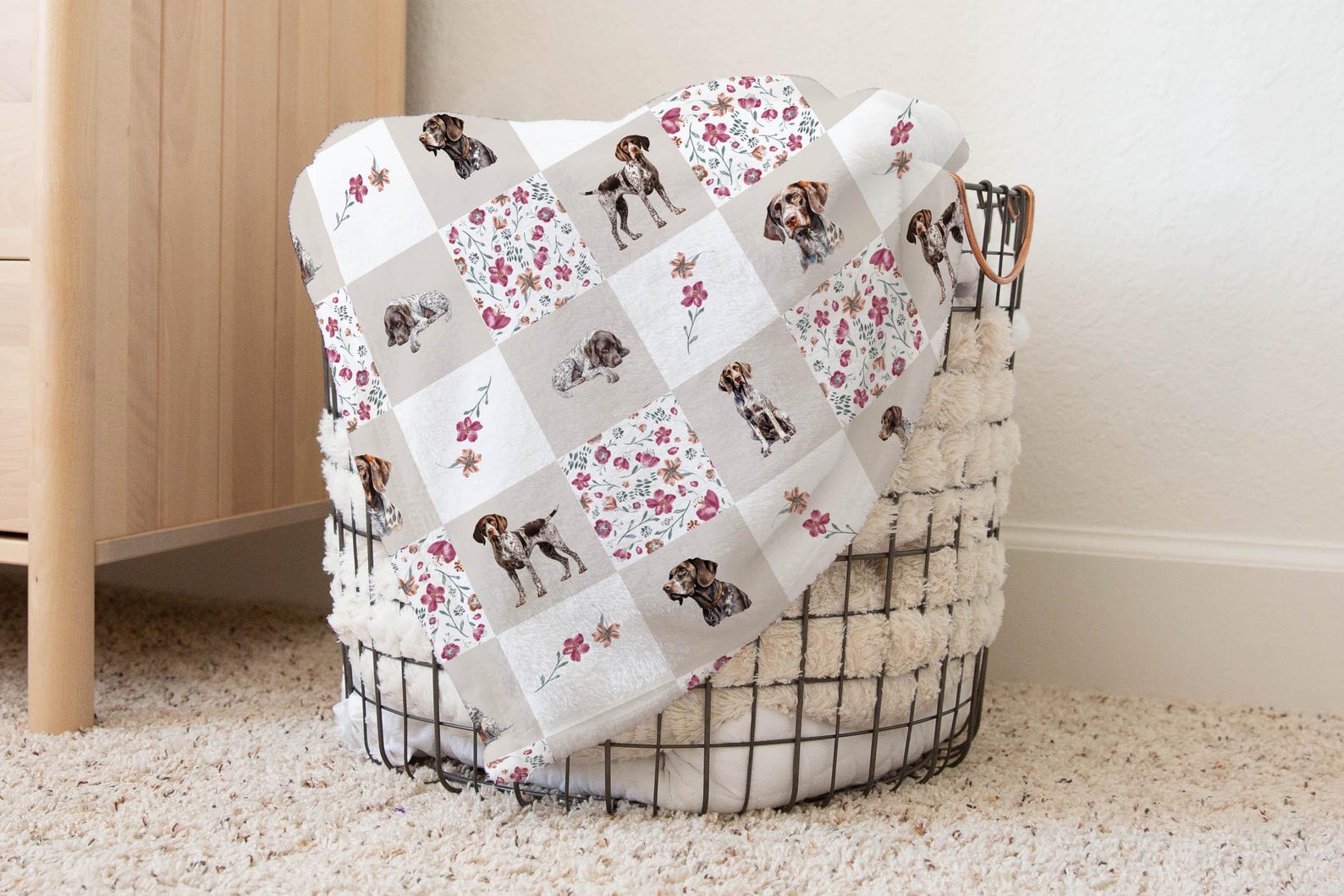 GSP Hospital Take Home Baby Girl Swaddle and Hat German Shorthaired ...