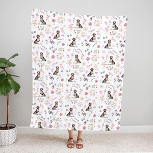 GSP Blanket With Name, German Shorthaired Pointer Baby Swaddle Blanket ...