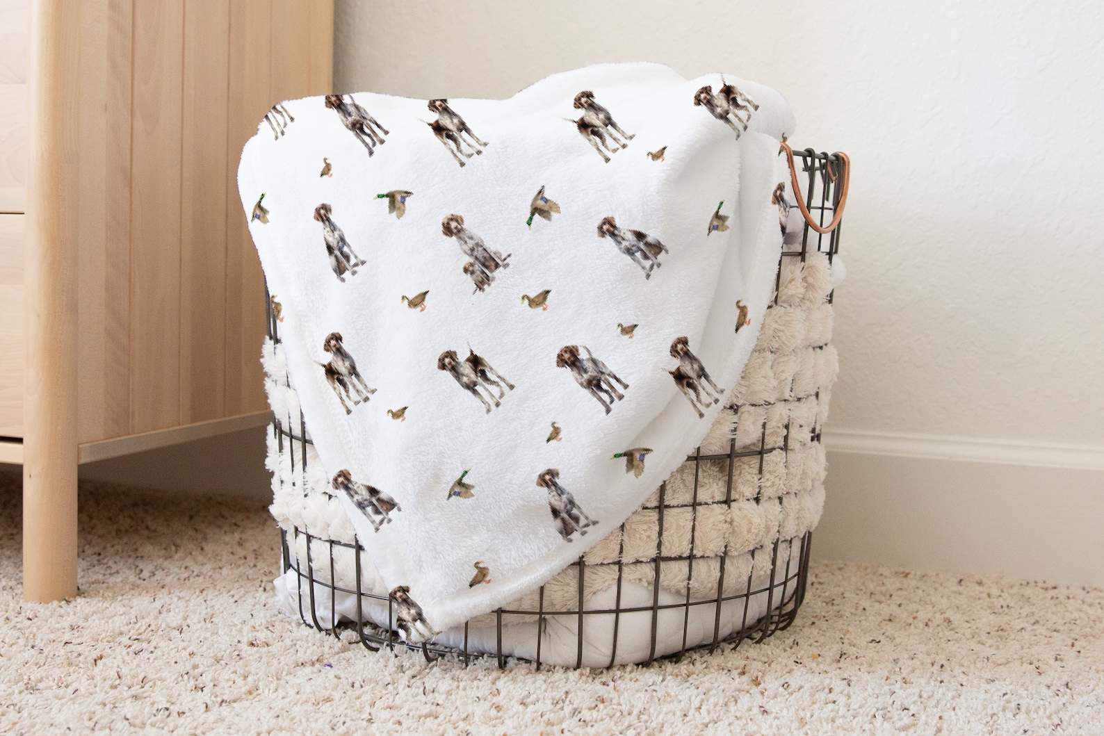 GSP Baby Blanket German Shorthaired Pointer Hunting Crib Bedding Baby ...