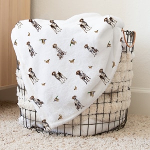 GSP Baby Blanket German Shorthaired Pointer Hunting Crib Bedding Baby ...