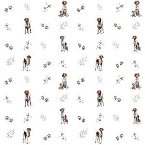 GSP Baby Blanket, German Shorthaired Pointer Crib Bedding, Baby Boy ...