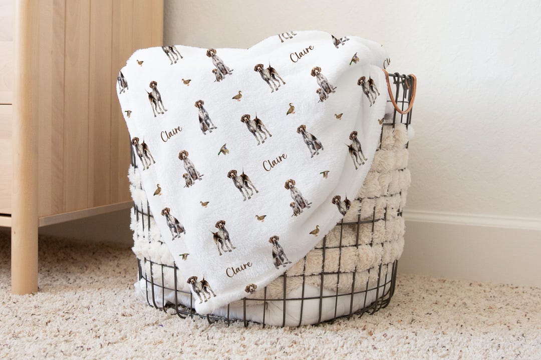 GSP Blanket GSP Swaddle With Name Duck Hunting Baby Blanket German ...
