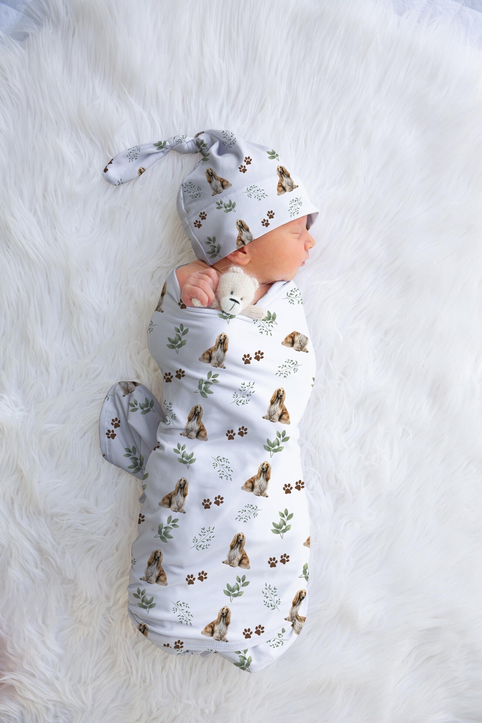 Afghan Swaddle Blanket With Name Custom Afghan Blanket Personalized ...