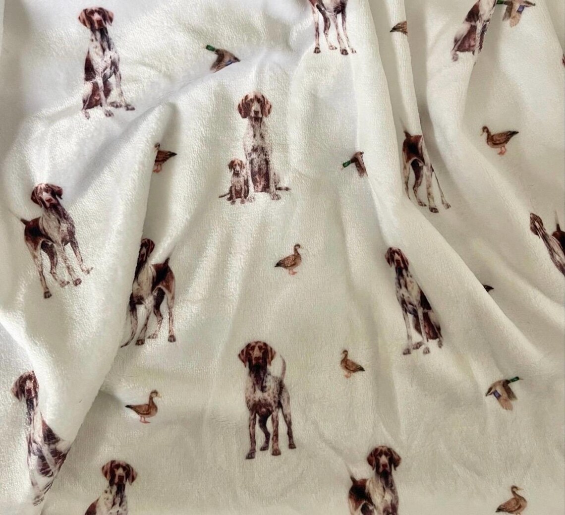 GSP Baby Blanket German Shorthaired Pointer Hunting Crib Bedding Baby ...