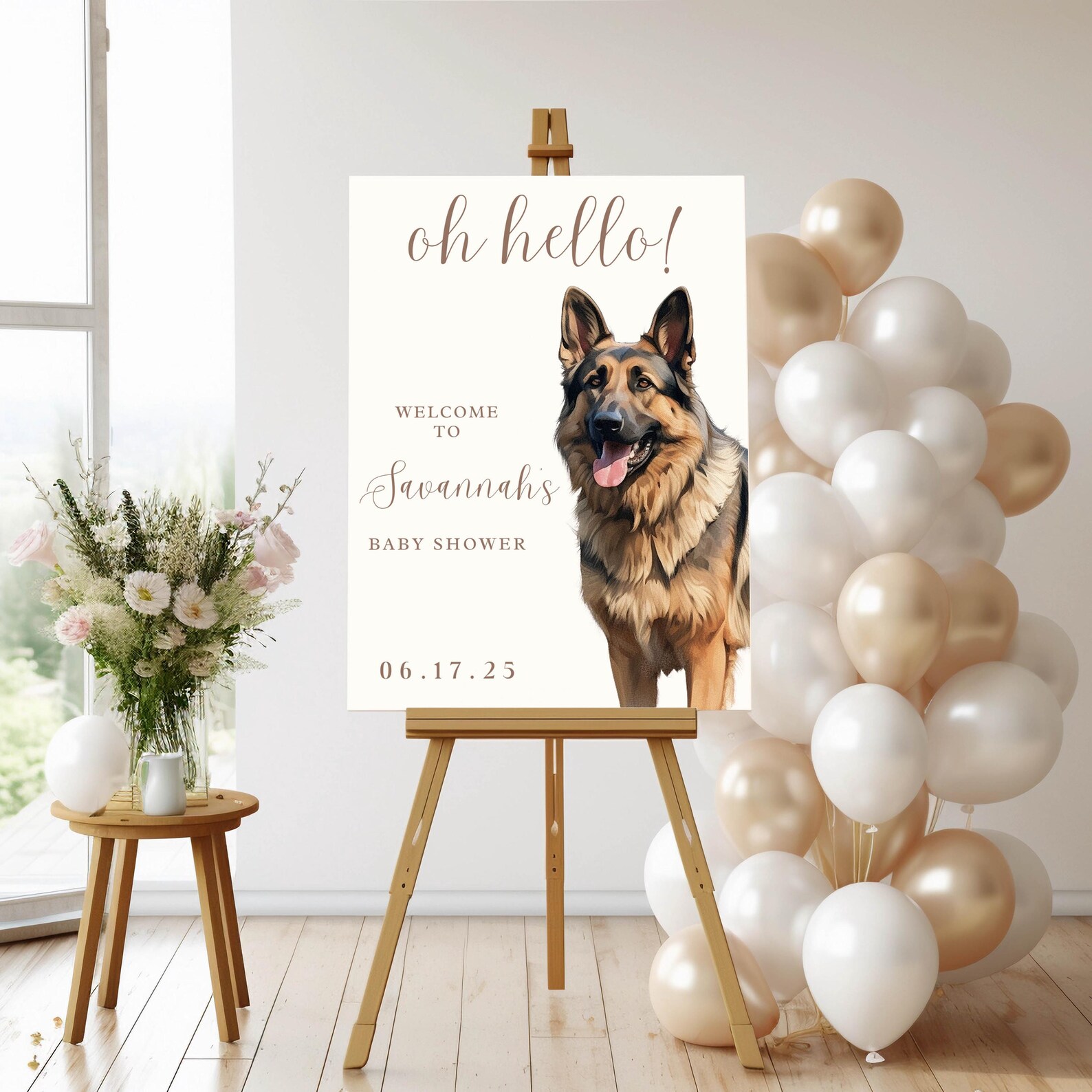 German Shepherd Crib Sheet, Personalized GSD Baby Bedding, Dog Baby ...