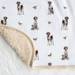 GSP Hospital Take Home Baby Boy Swaddle, German Shorthaired Pointer ...