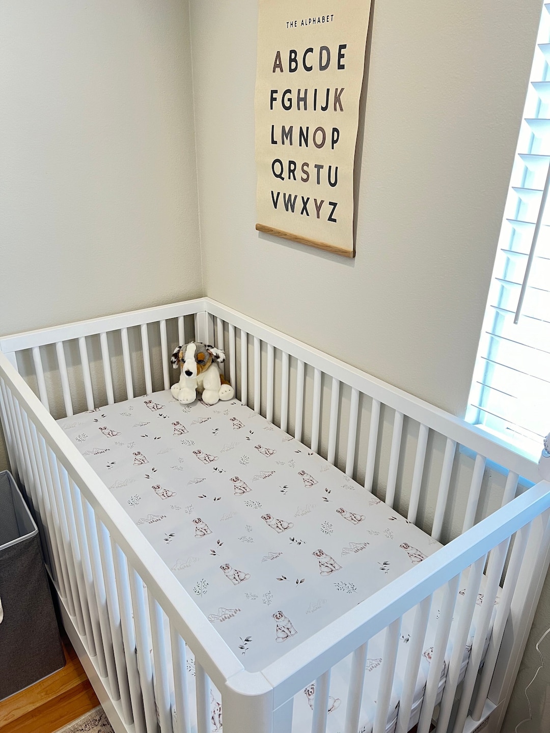 Australian Shepherd Crib Bedding Set, Aussie Shepherd Fitted Crib Sheet ...