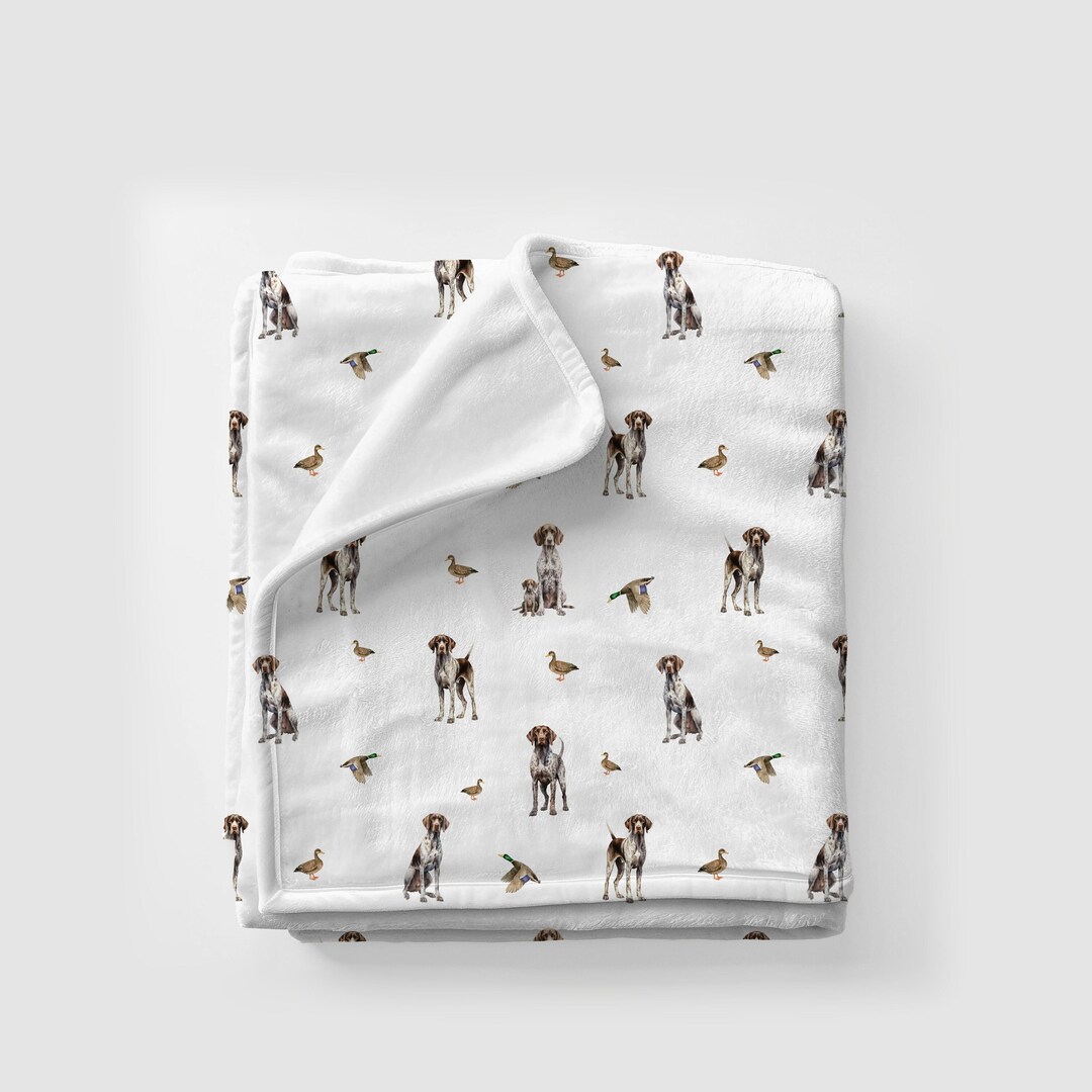 GSP Baby Blanket German Shorthaired Pointer Hunting Crib Bedding Baby ...