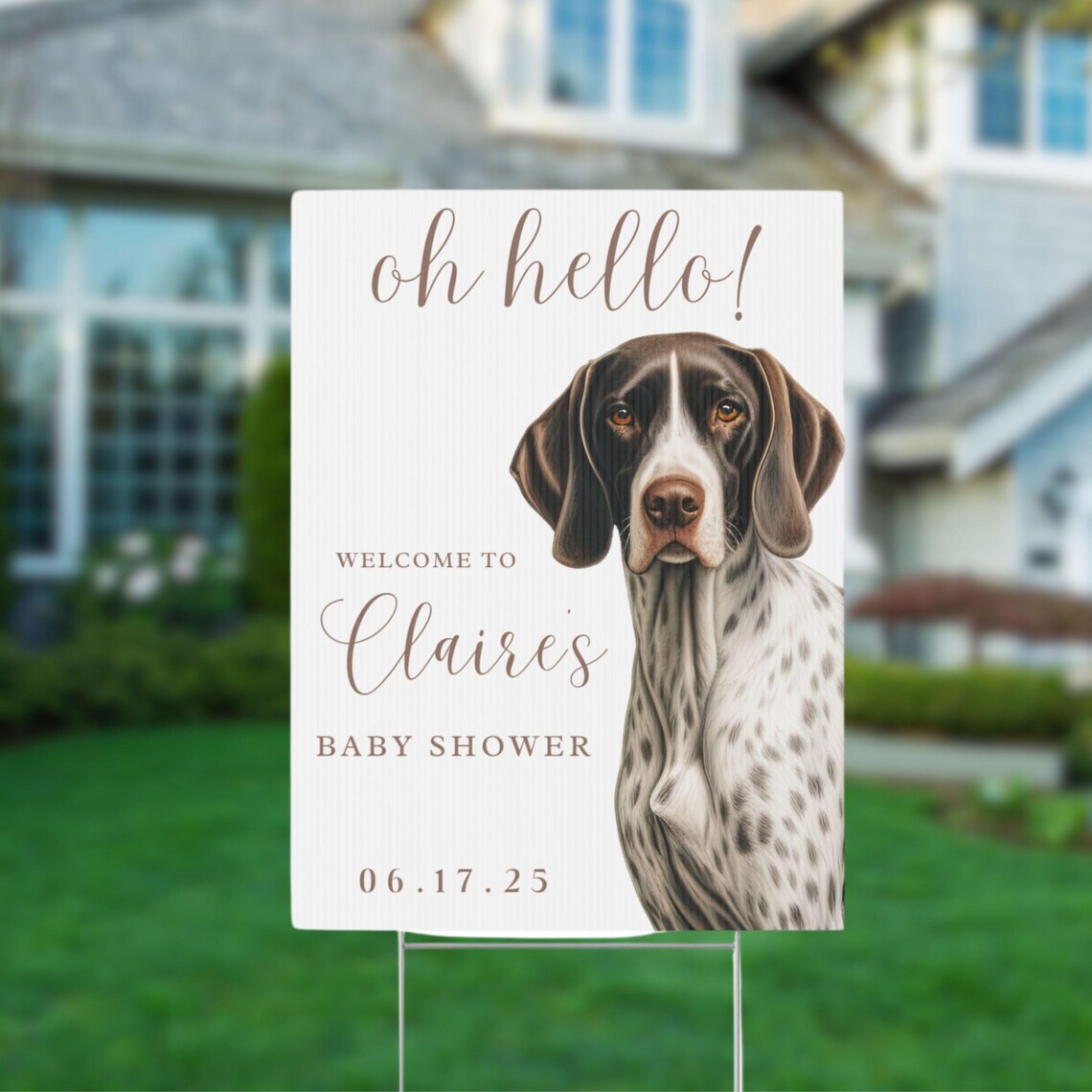 GSP Baby Shower Welcome Sign Girl Boy Baby Shower Sign With Pet Welcome ...