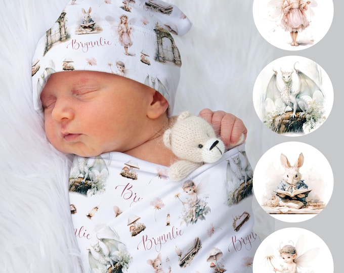 Dragon Swaddle Blanket, Dragon Personalized Baby Blanket, Baby Blanket ...
