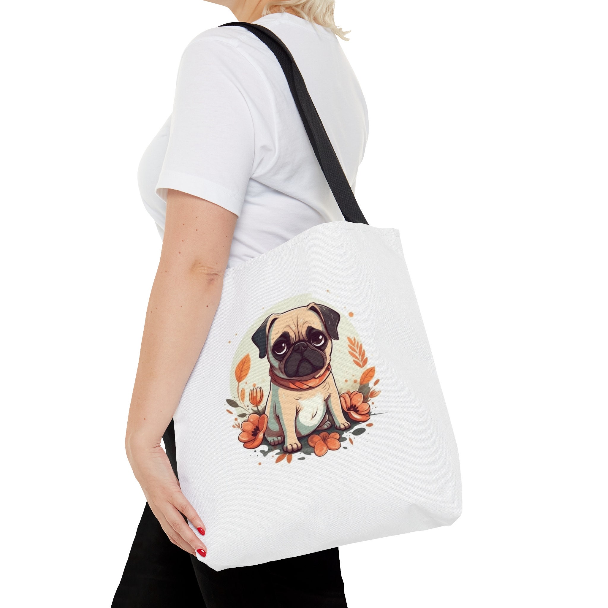 Cute Pug Tote Bag All Sizes - Etsy