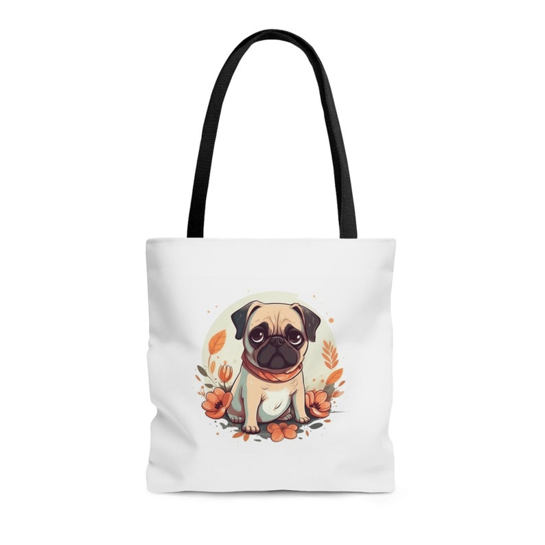 Cute Pug Tote Bag All Sizes - Etsy