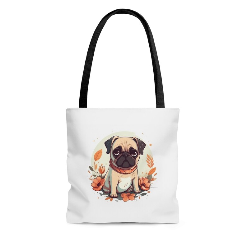 Cute Pug Tote Bag All Sizes - Etsy