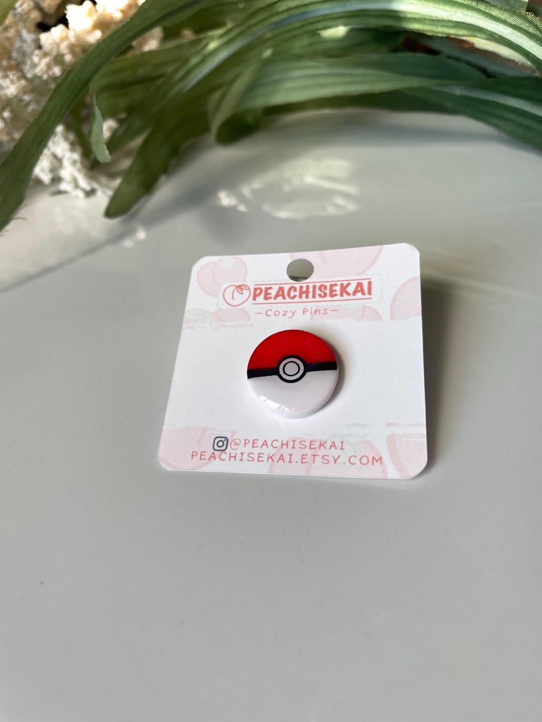 Handmade Pokeball Pocket Monsters Clay Pin | Pokemon - Etsy
