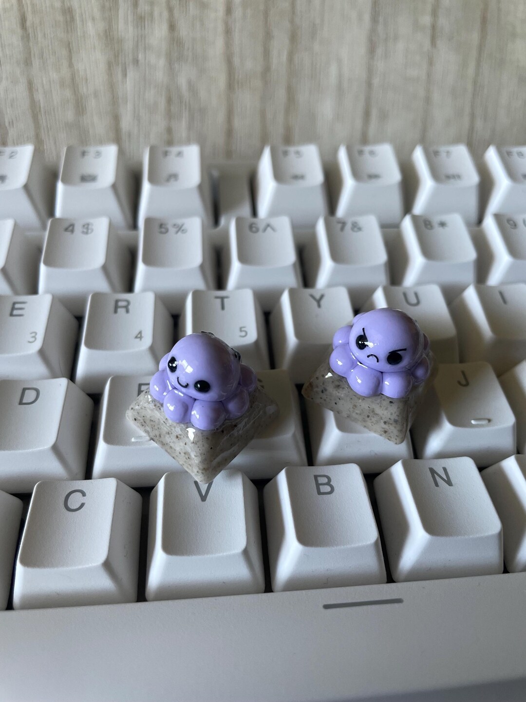 Octopus Happy and Angry Artisan Keycap for Mechanical Keyboards ...