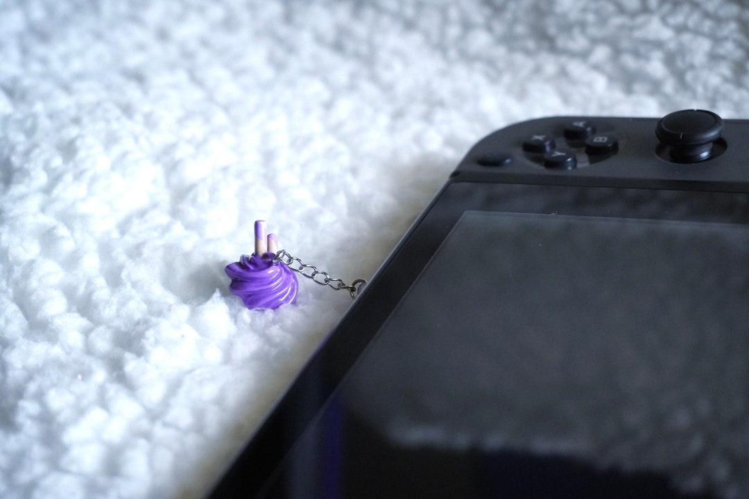 Ube Ice Cream Charm Ube Soft Serve Charm Nintendo Switch Charm Dust ...