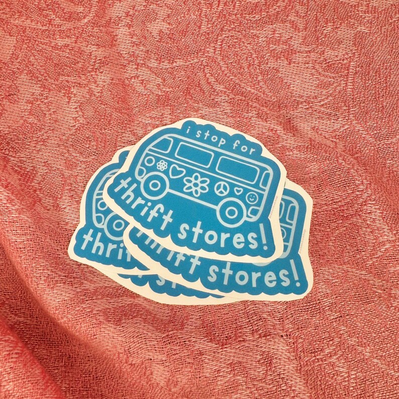 I Stop for Thrift Stores Sticker - Etsy
