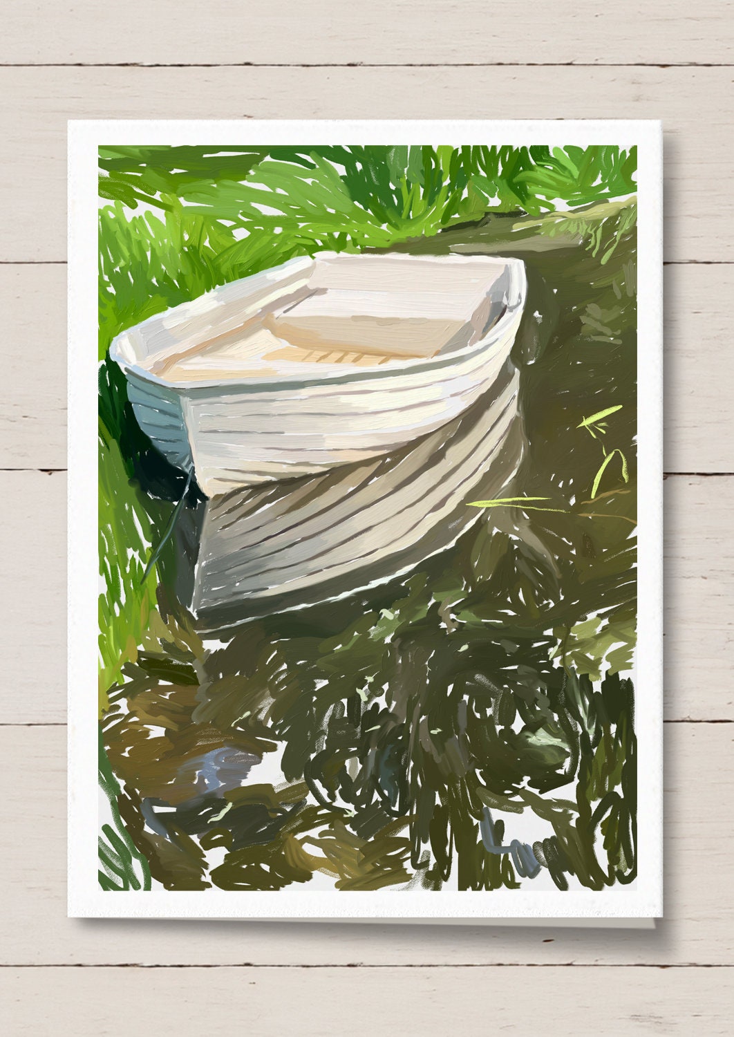 Maine Dinghy Notecard Sets, Note Card Boats, Nautical Stationary ...