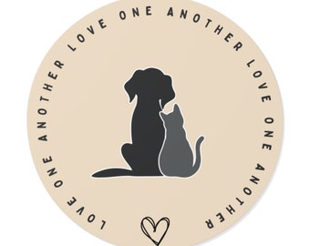 Love One Another Sticker, Vinyl Decal, Laptop Sticker, Water-bottle ...