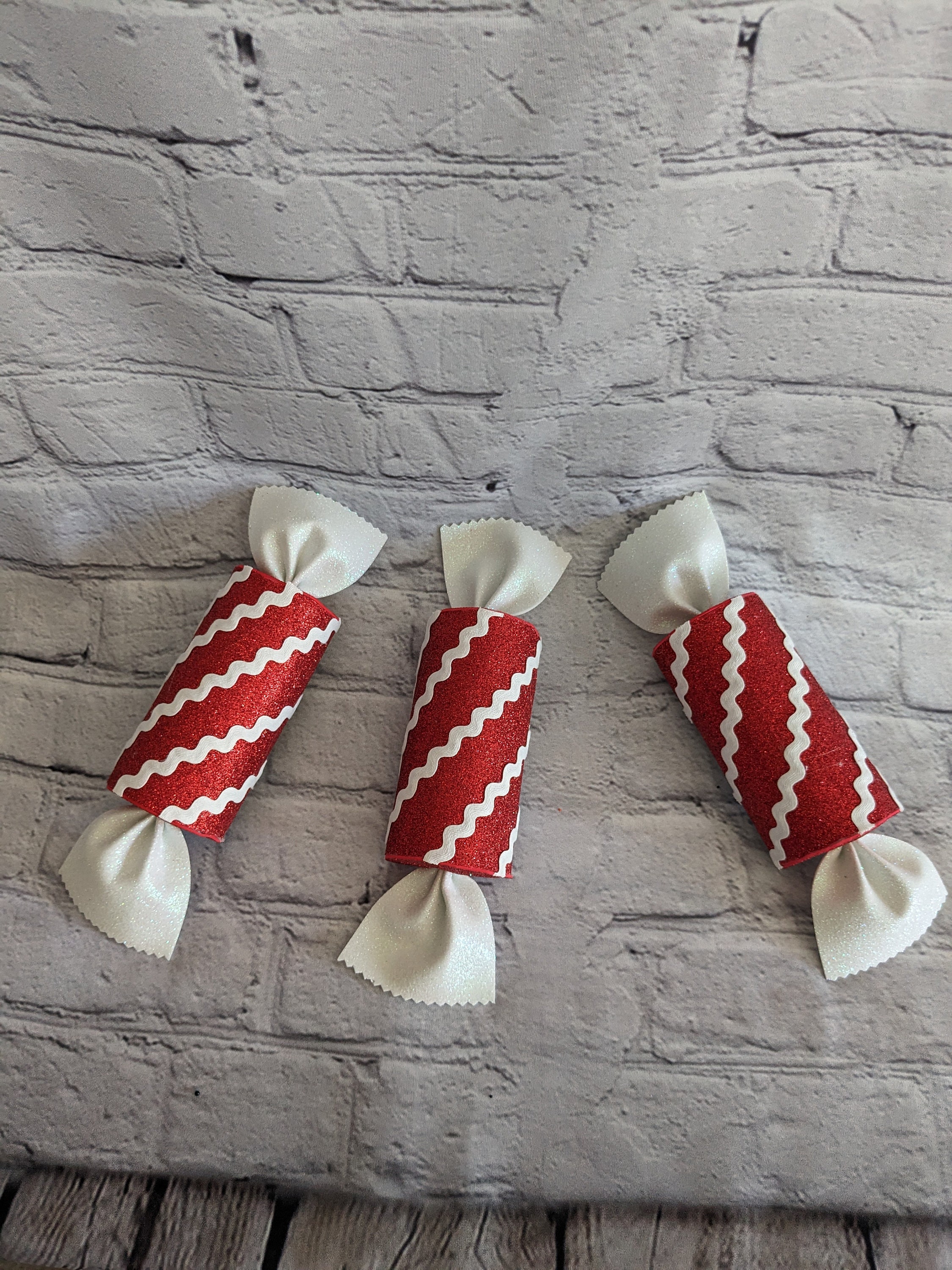 Christmas Faux Candies, a Set of Three of Candy Candy Themed Candies ...
