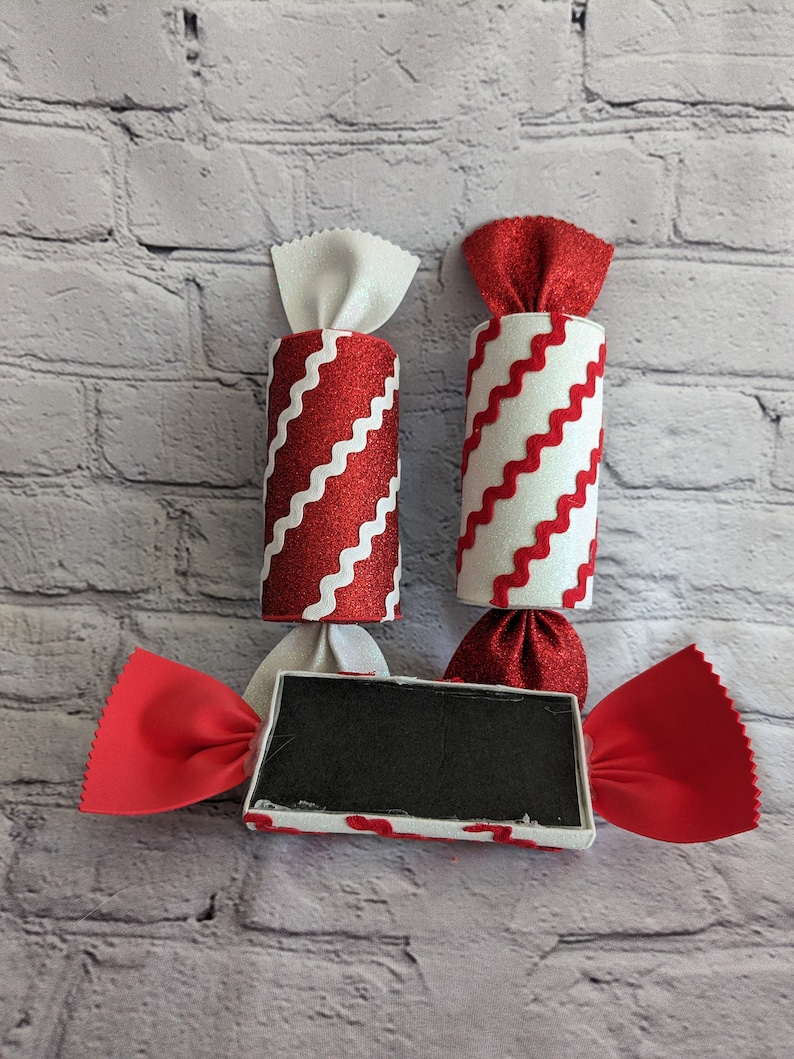Christmas Faux Candies, a Set of Three of Candy Candy Themed Candies ...