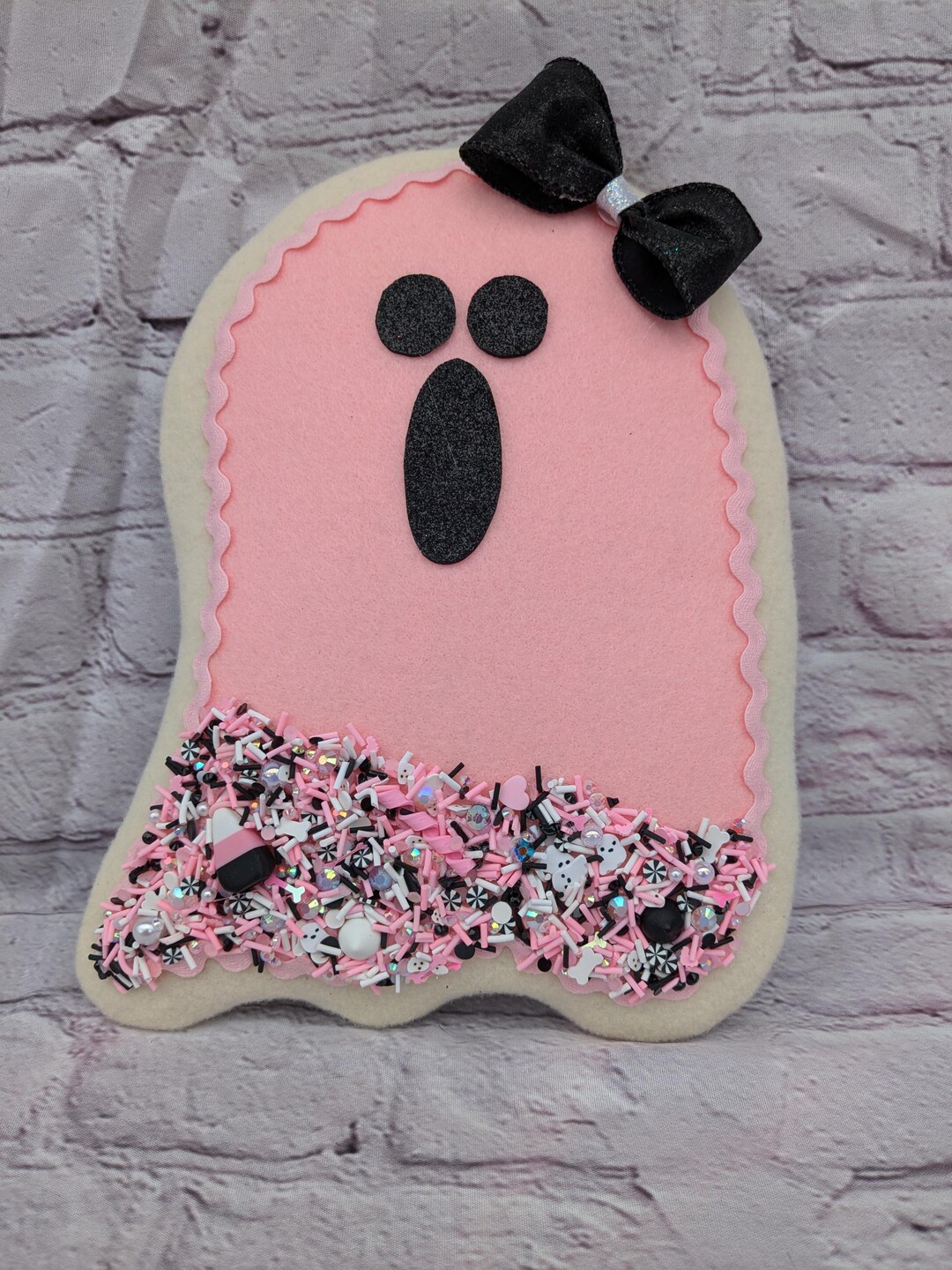 Light Pink Halloween Ghost Sugar Cookie Wreath Attachment! Halloween ...