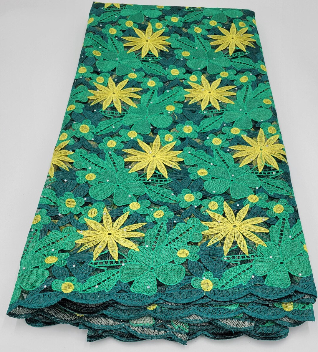 African Engagement Fabric, African Cotton Fabric Nigerian Lace Fabric ...