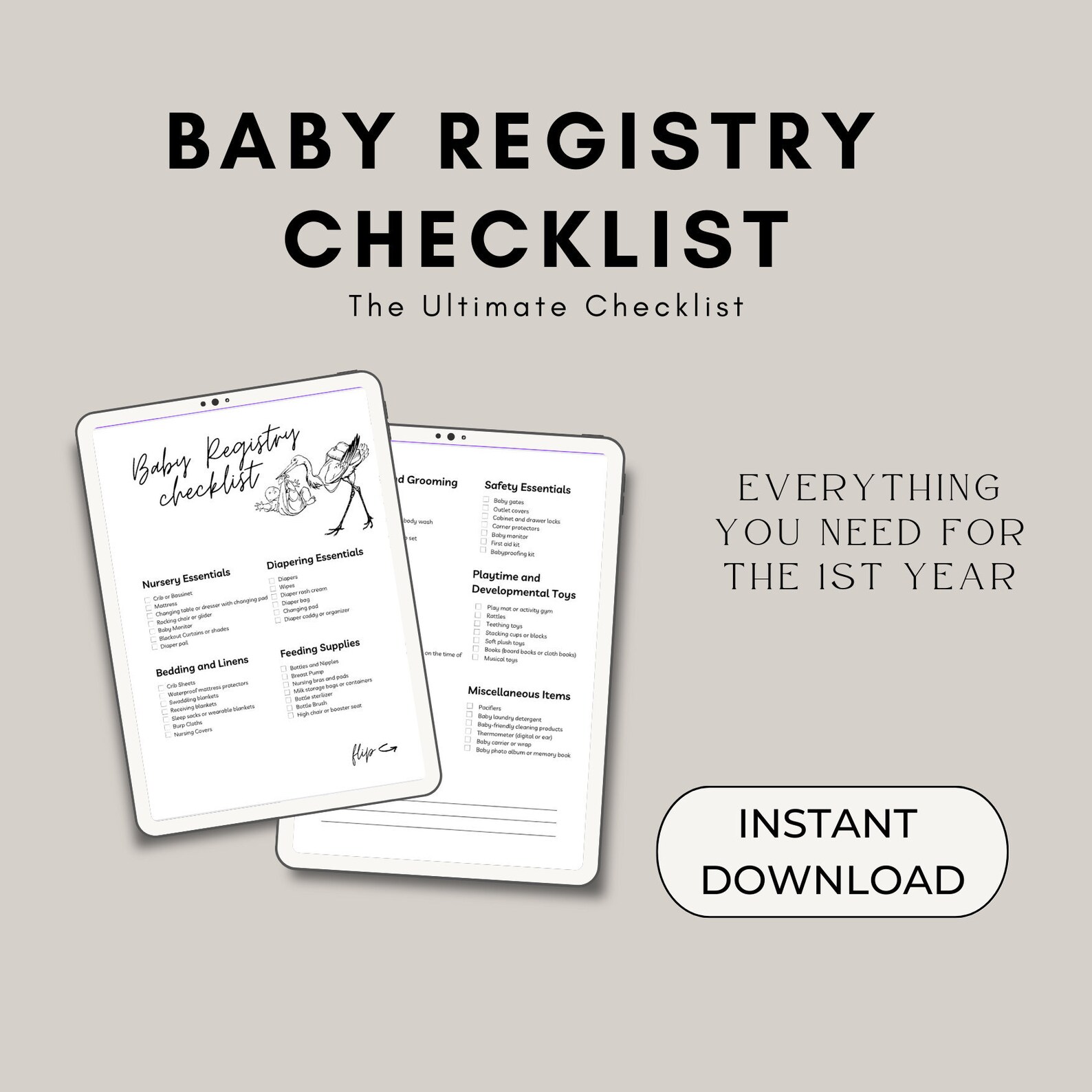 Essential Baby Registry Checklist: Everything You Need for a Perfect ...
