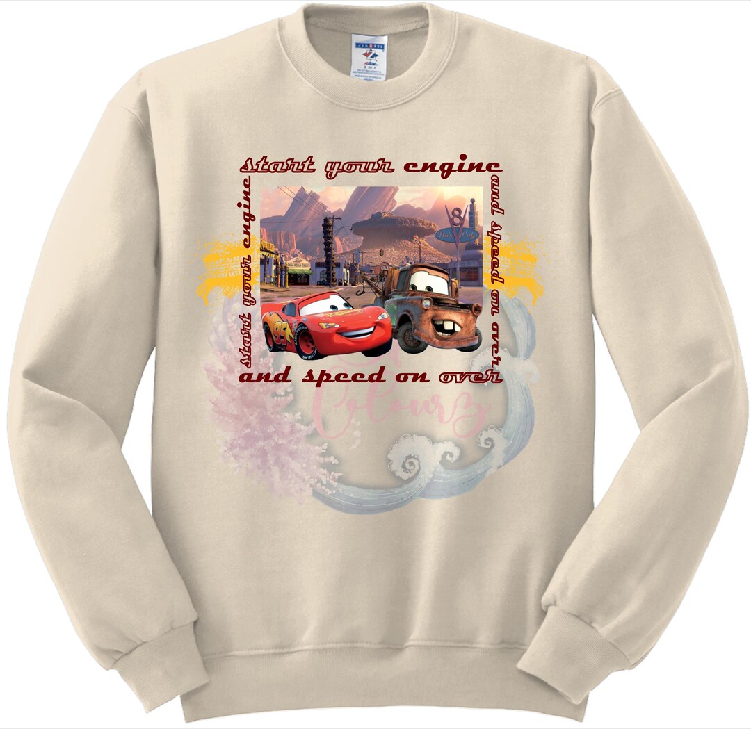 Vintage Disney Cars Movie, Tow Mater Sweater, Lightning Mcqueen Sweater ...