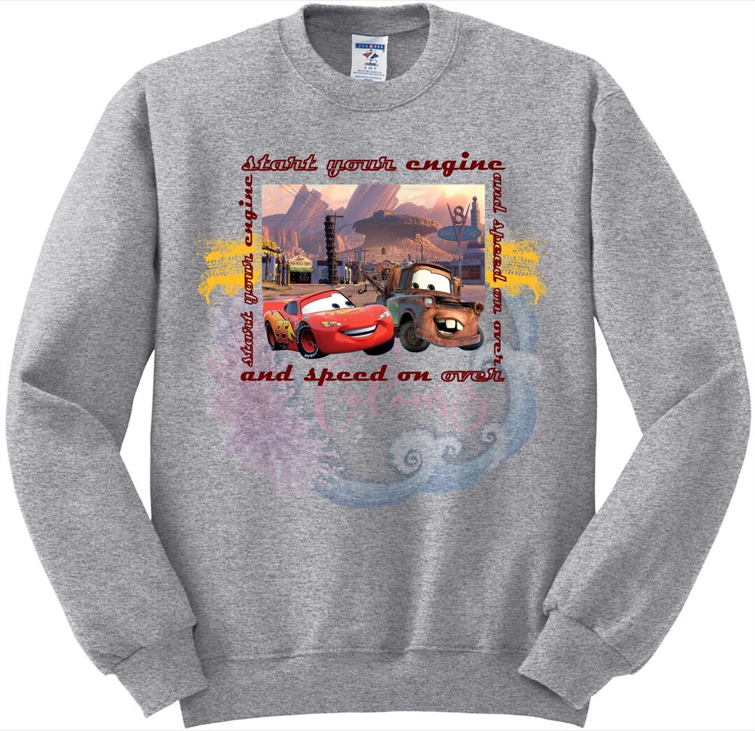 Vintage Disney Cars Movie, Tow Mater Sweater, Lightning Mcqueen Sweater ...