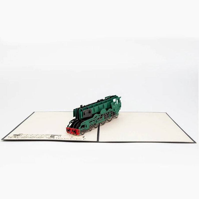 Steam Train Pop-up Card - Etsy