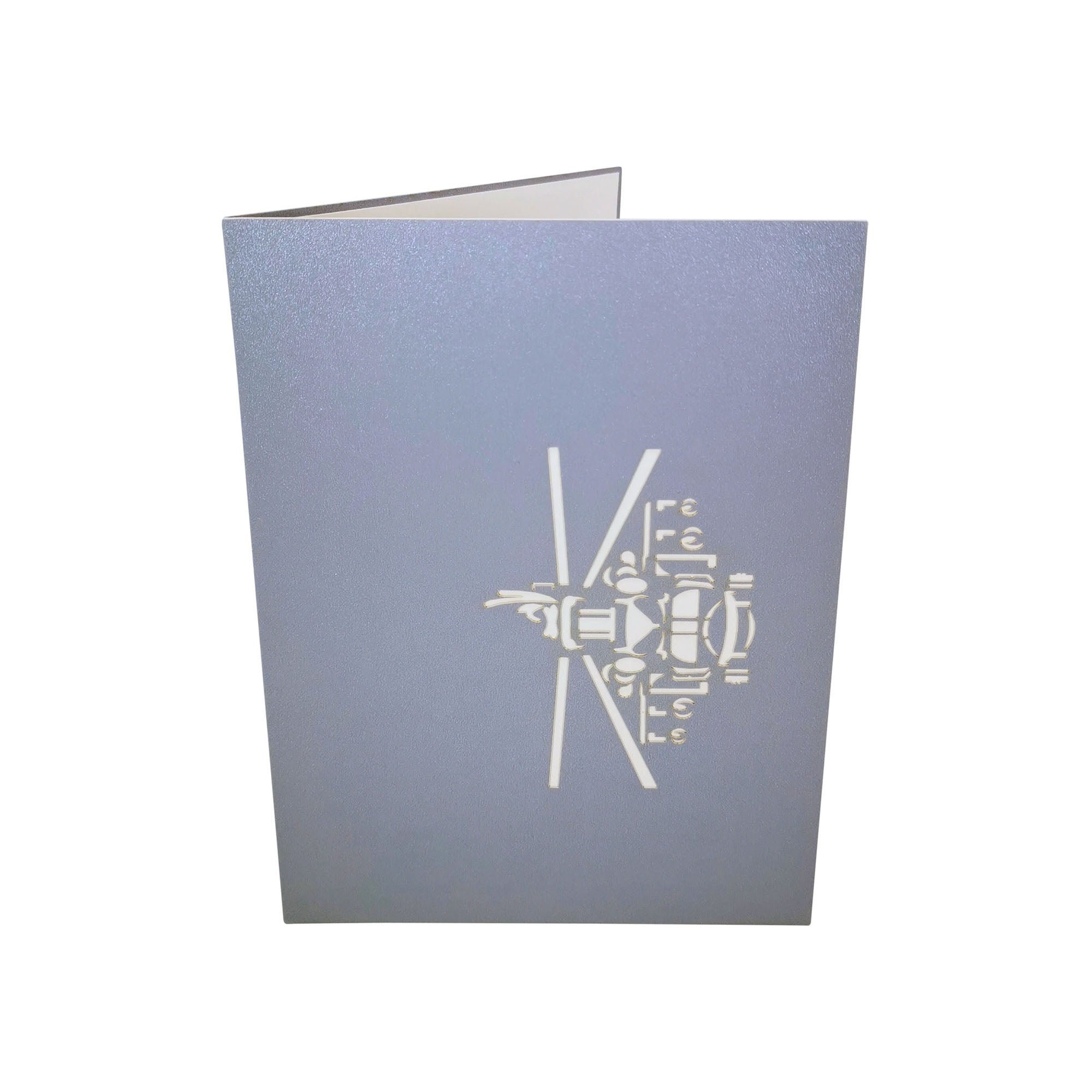 Silver Military Helicopter Pop-up Card - Etsy