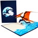 Pterodactyl Dinosaur Pop-up Card - Etsy