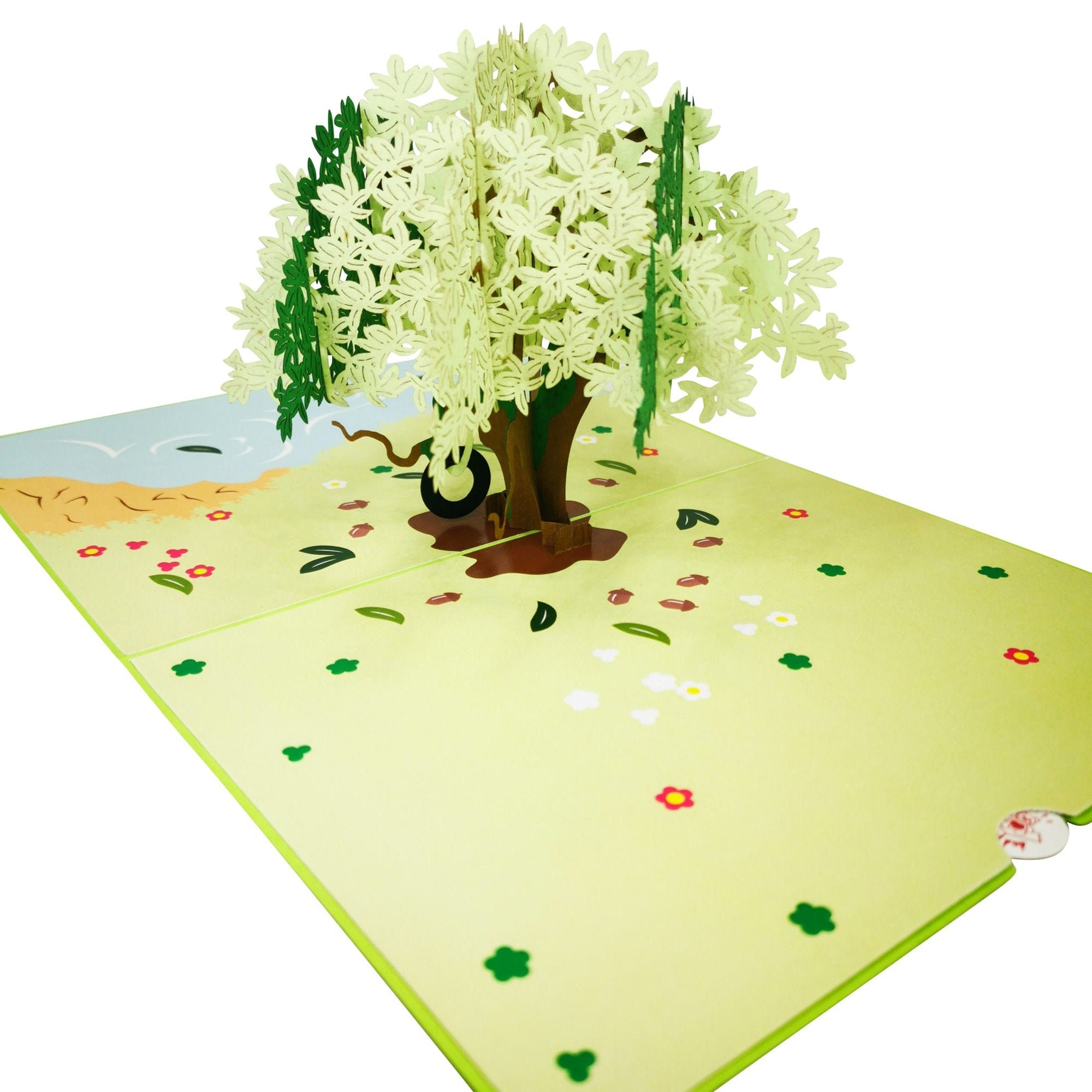 Oak Tree & Tyre Rope Swing Pop-up Card - Etsy