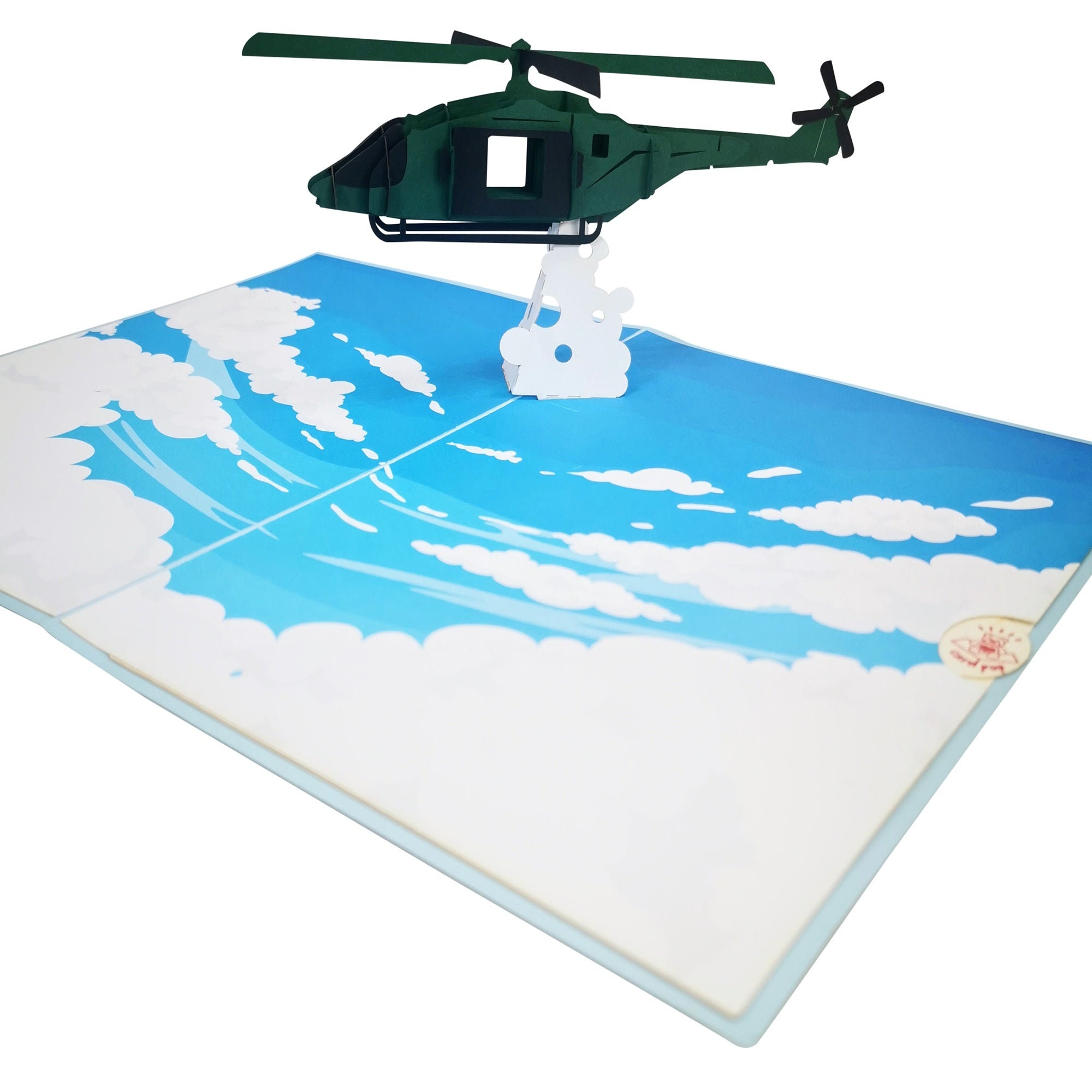 Military Helicopter Pop-up Card - Etsy