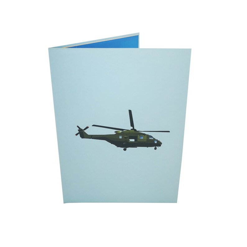 Military Helicopter Pop-up Card - Etsy
