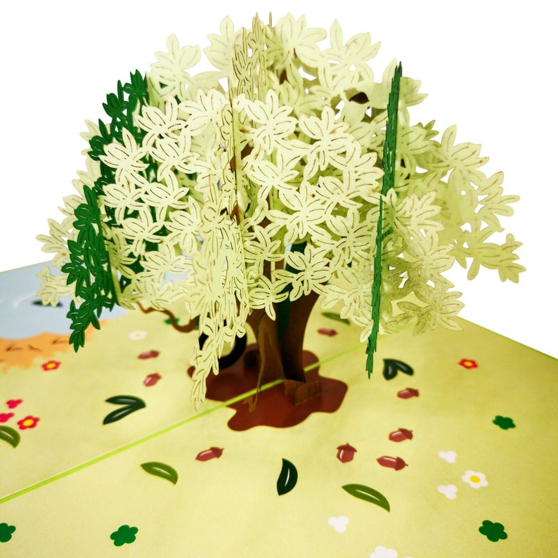 Oak Tree & Tyre Rope Swing Pop-up Card - Etsy