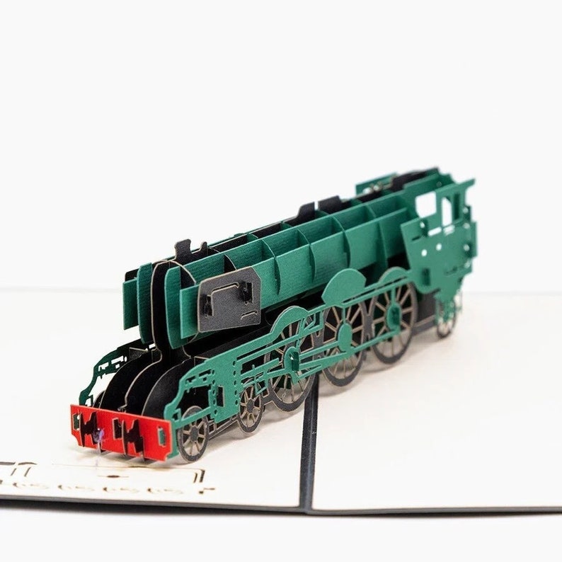 Steam Train Pop-up Card - Etsy