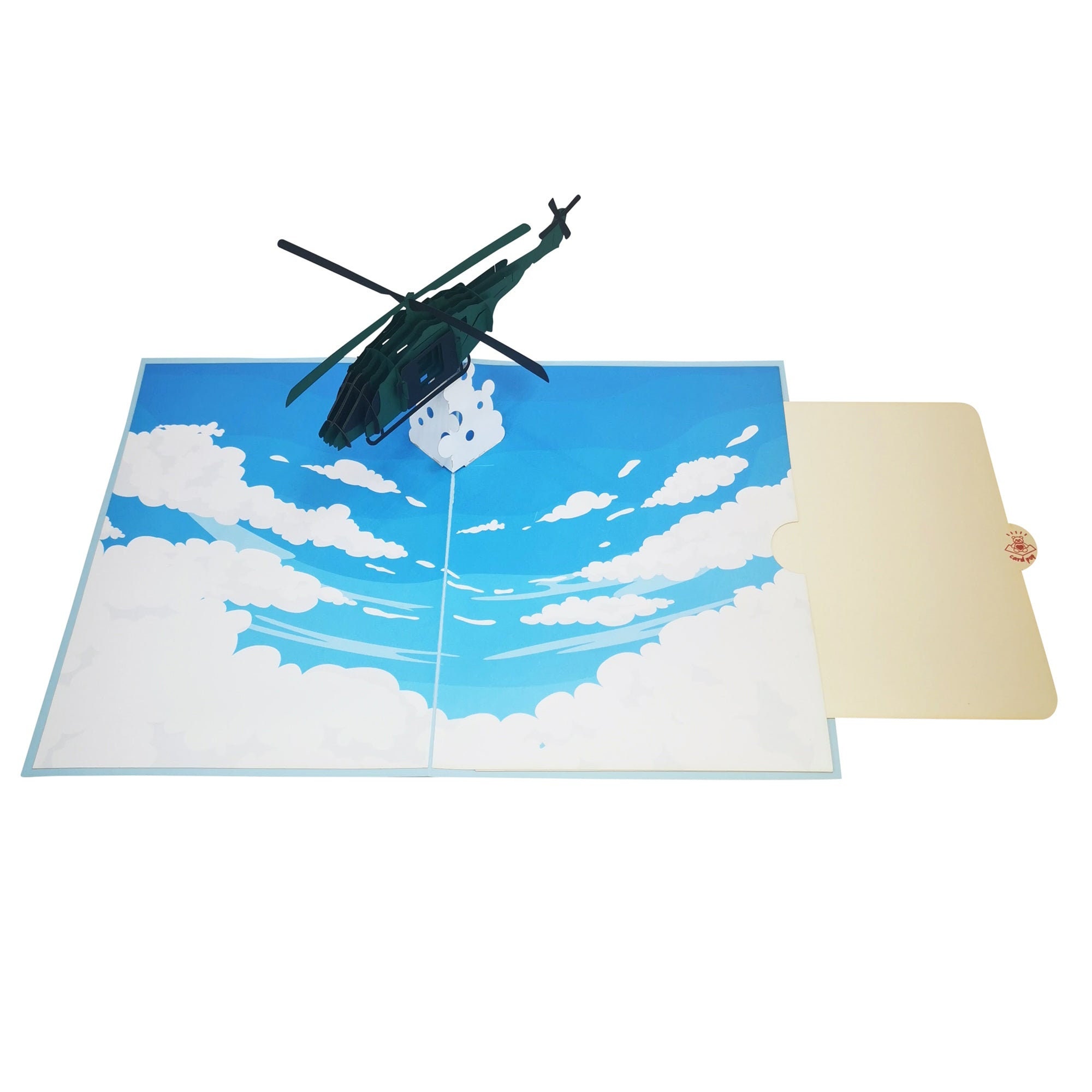 Military Helicopter Pop-up Card - Etsy