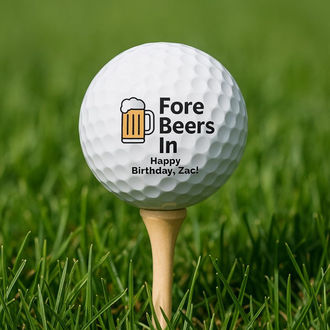 Funny Golf Balls 6-pack - Fore Beers in | Golf Gift for Beer Lovers ...
