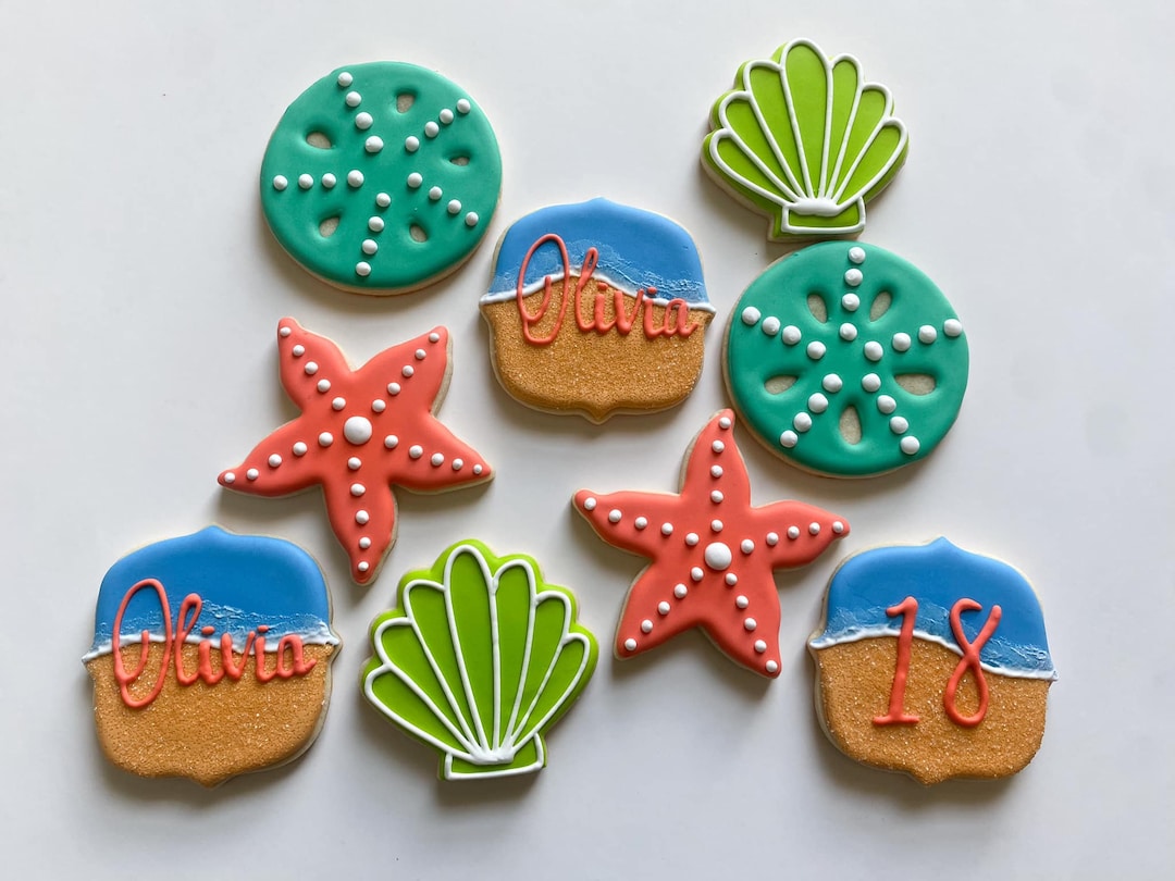 Beach Theme Cookies - Etsy