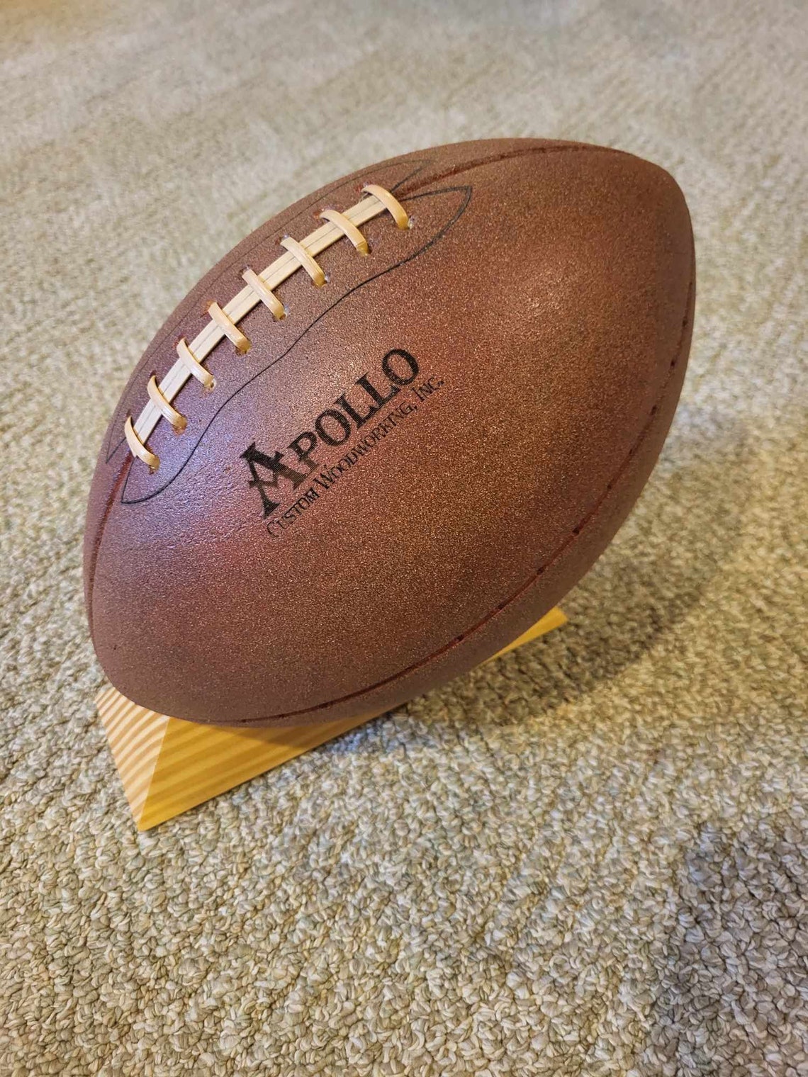 Custom Wooden Football, Handmade Custom Wooden Football, Custom Wooden ...