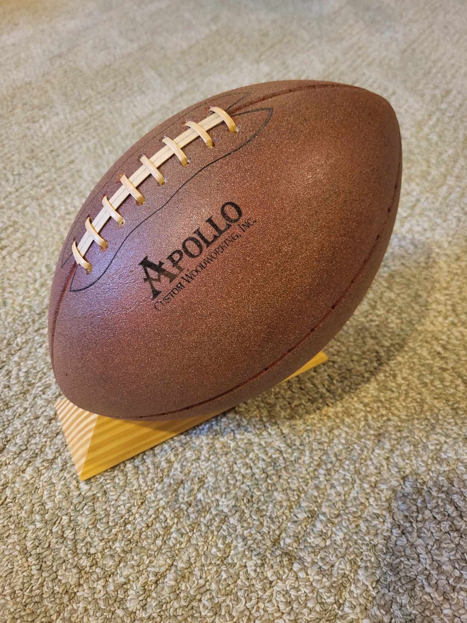 Custom Wooden Football, Handmade Custom Wooden Football, Custom Wooden ...