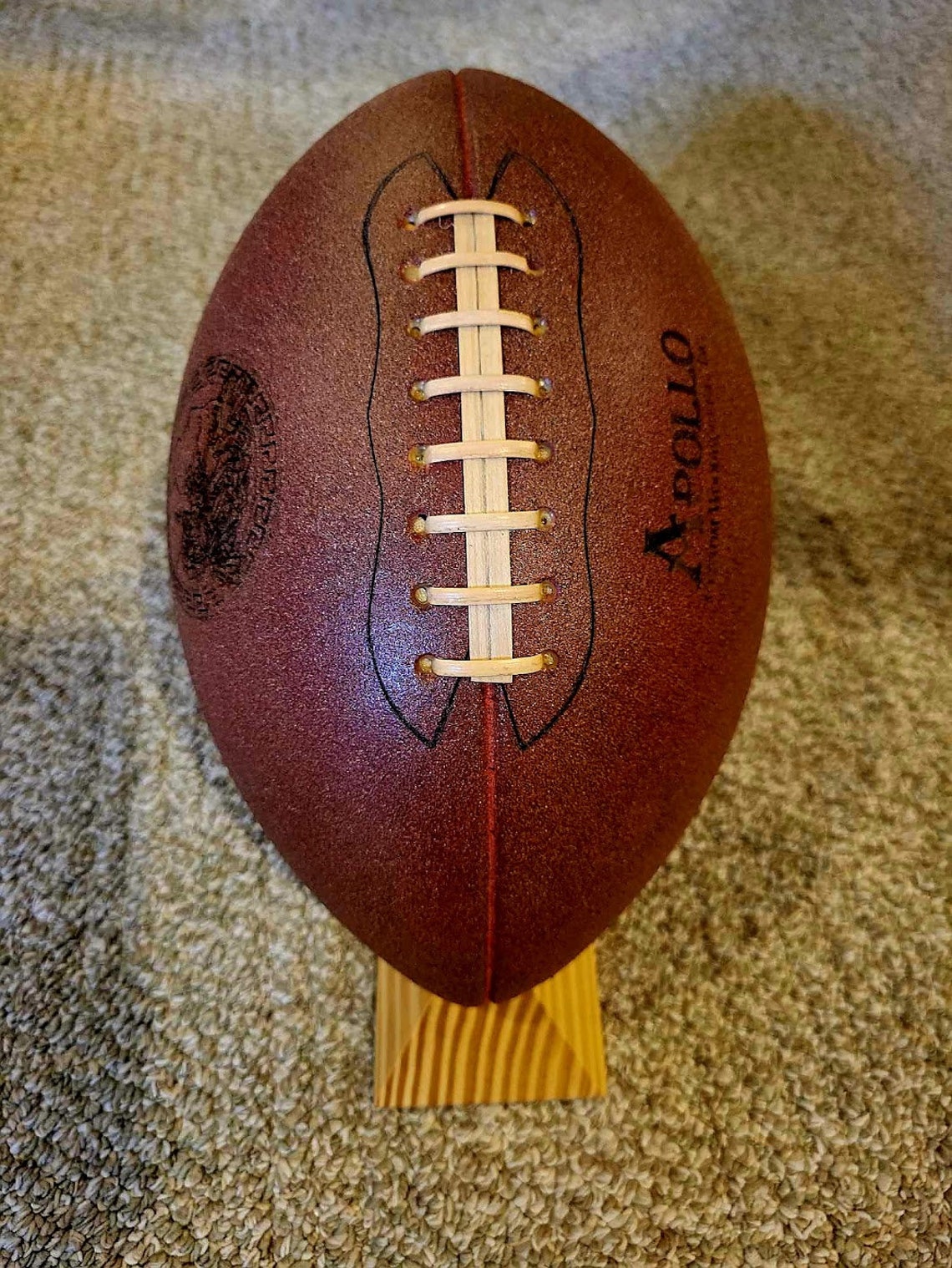 Custom Wooden Football, Handmade Custom Wooden Football, Custom Wooden ...