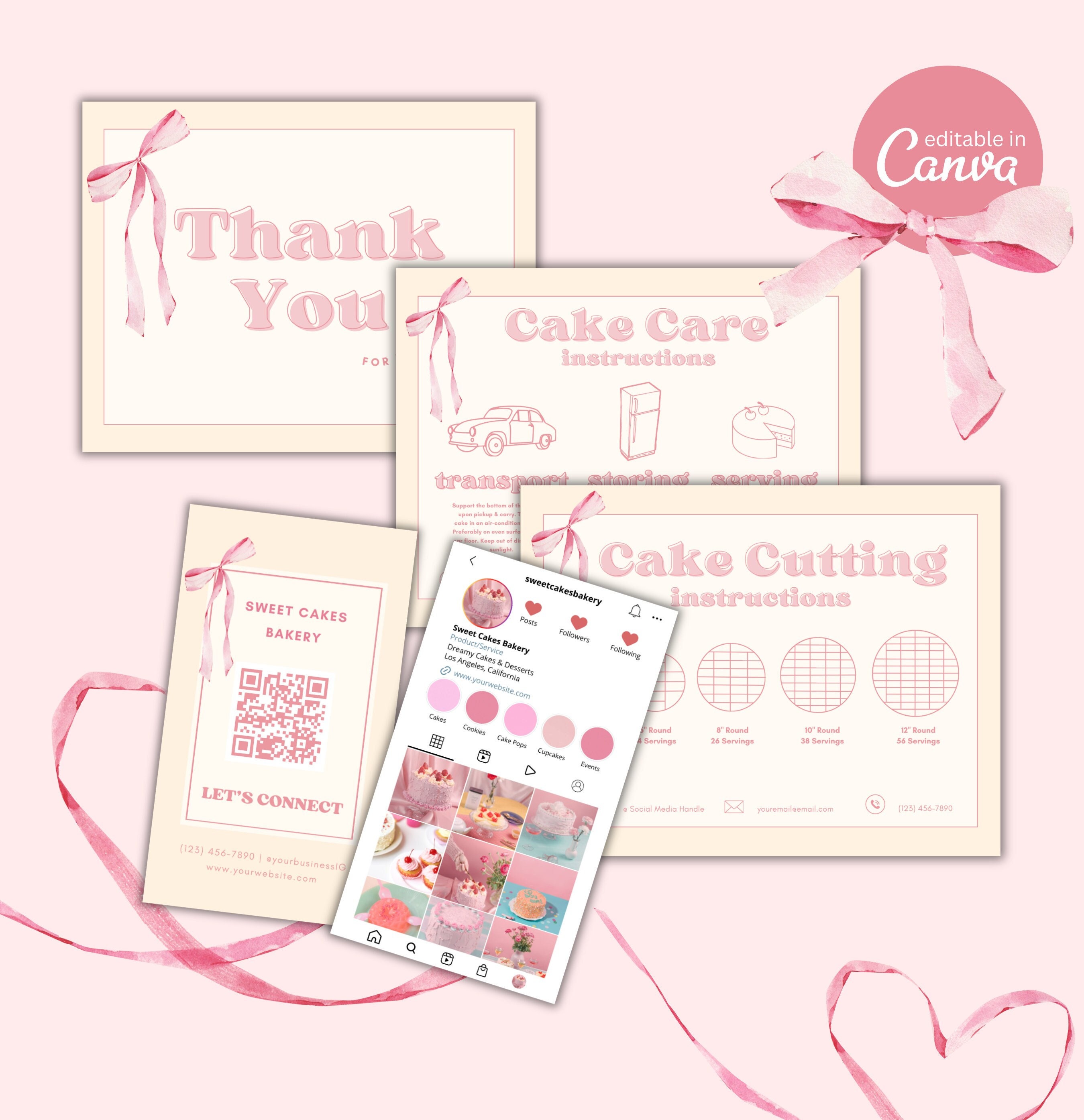 Cake Care Card, Bakery Business Card, Cake Business Card,cake Care ...